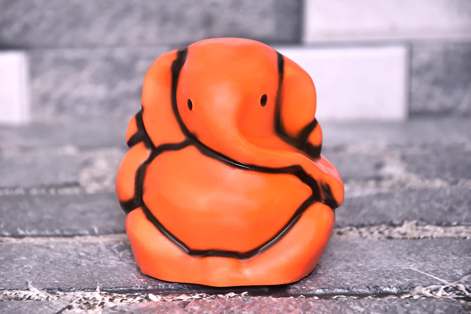 Buy Small Orange Ganesh Idol for Ganesh Chavithi Decoration Online ...