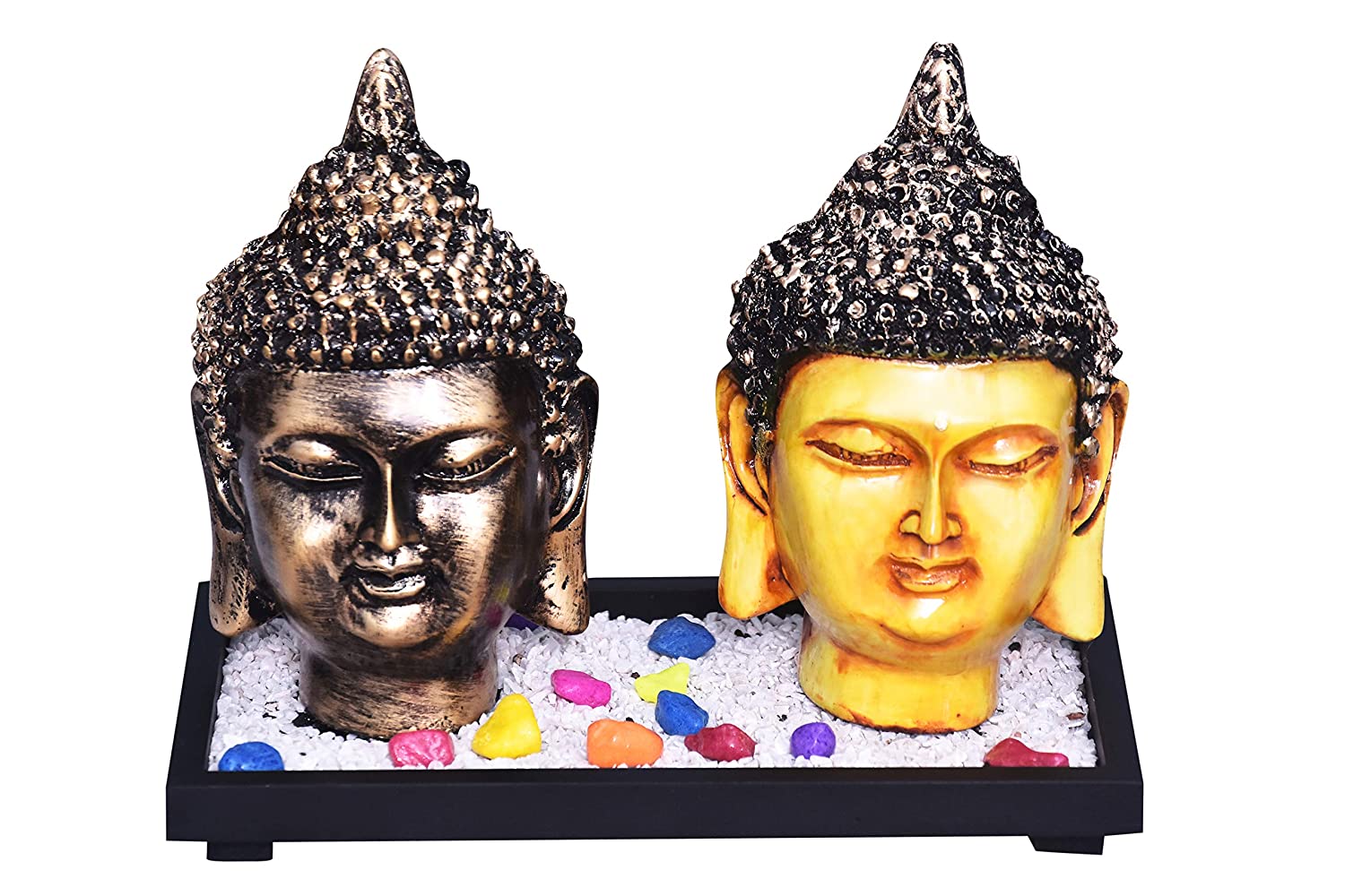 Buy Set of Two Antique Buddha Face Showpieces – Your Perfect Gift for a ...