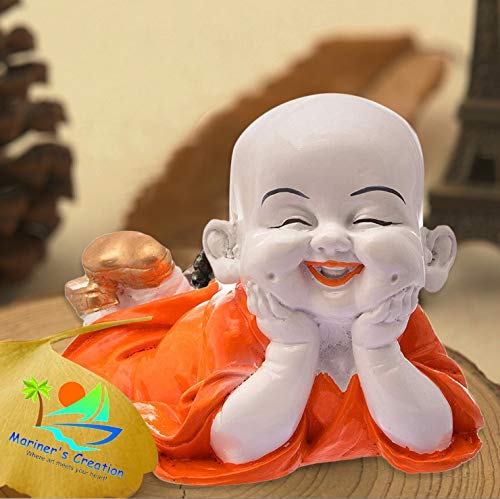 Baby Monk Laughing Buddha Unique Handmade Showpiece for Home