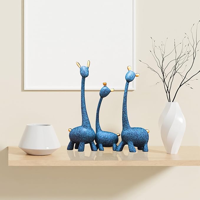 Buy Set of Three Giraffe Handmade Unique Showpieces Decor Online | Moolwan