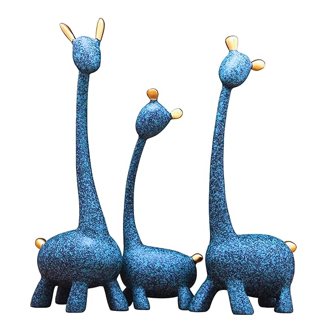 Buy Set of Three Giraffe Handmade Unique Showpieces Decor Online | Moolwan