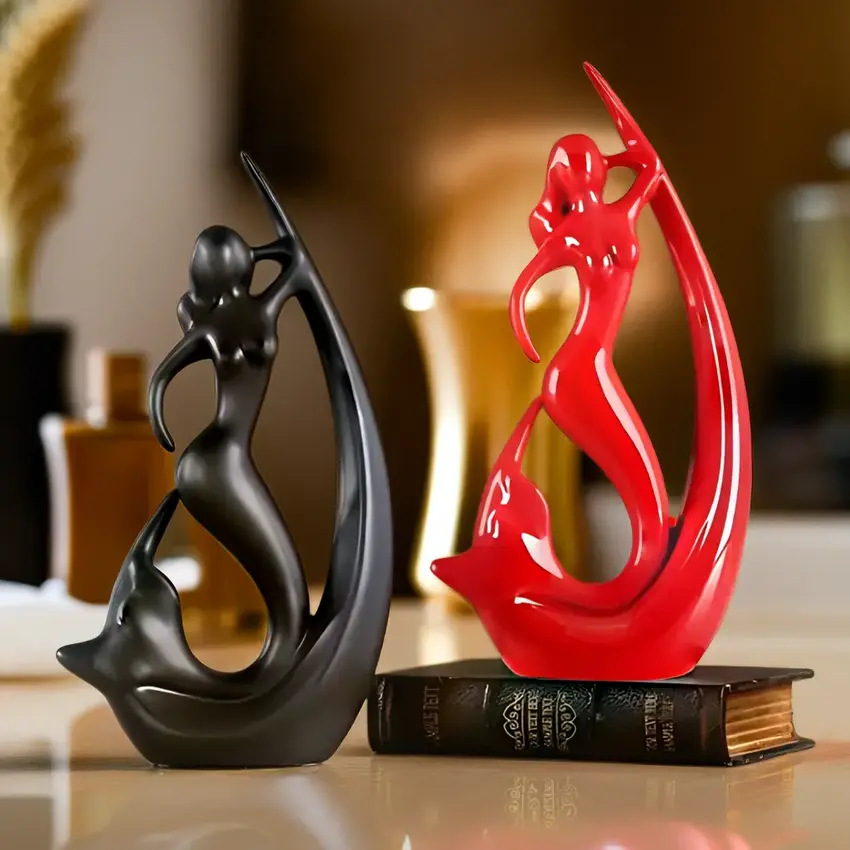 BUY Set of Two Lavish Fish Angels Showpieces – Elevate Your Office ...