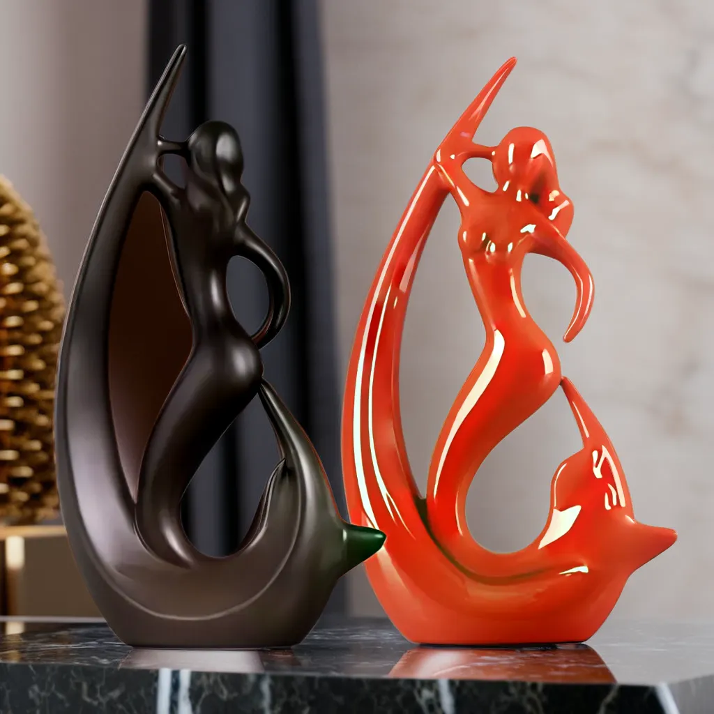 BUY Set of Two Lavish Fish Angels Showpieces – Elevate Your Office ...