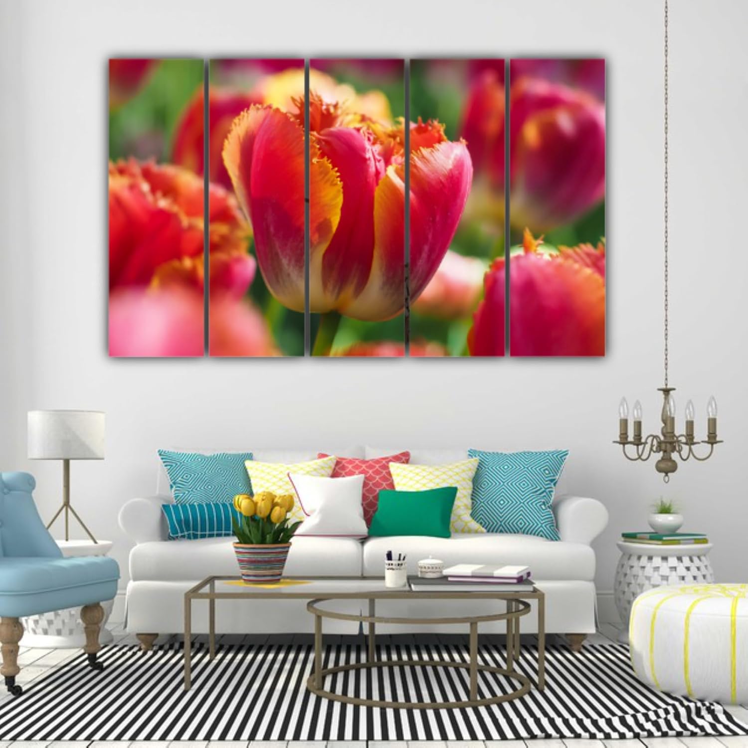 Shop Tulip-tastic Multi-Frame Framed Flower Wall Art | Moolwan