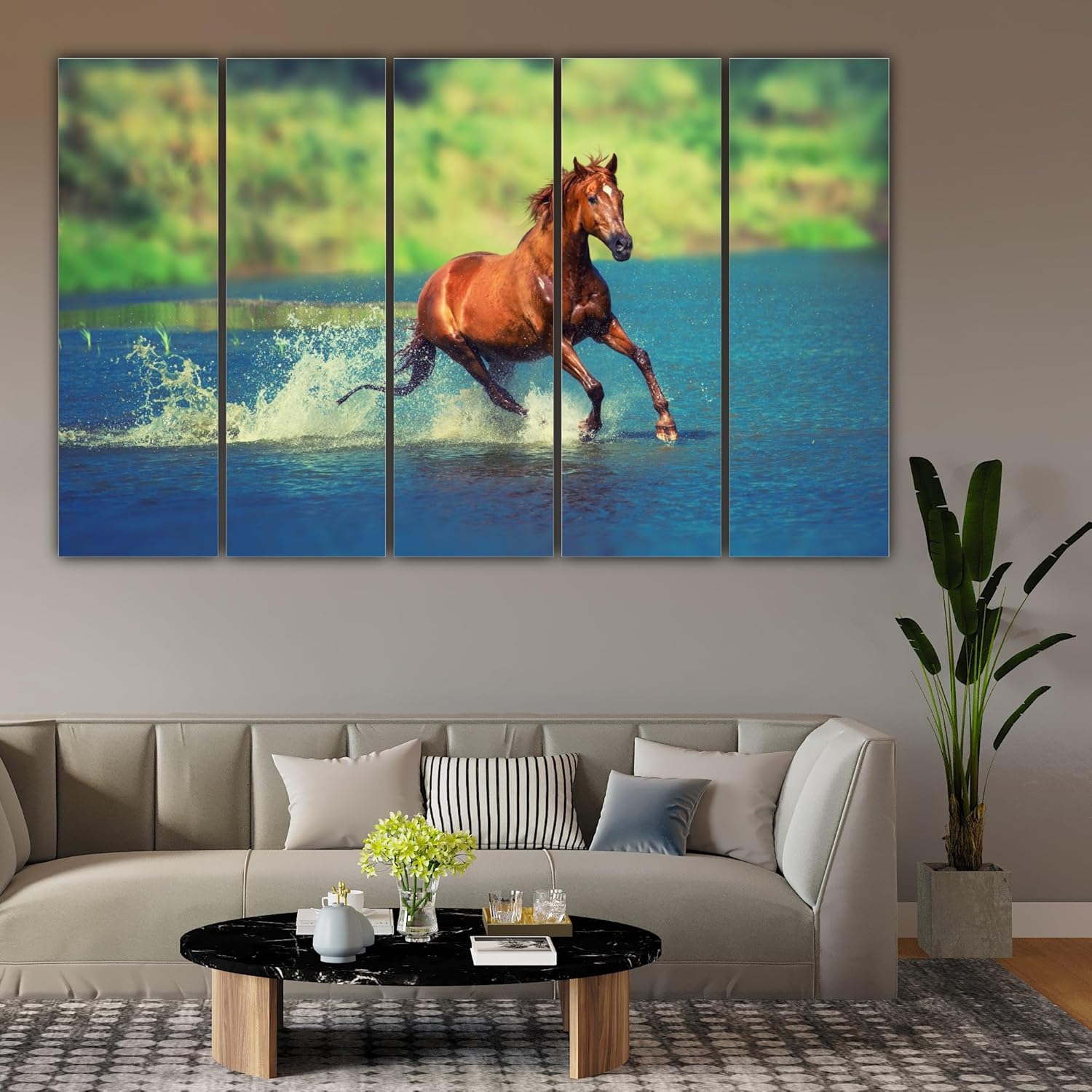 Shop Giddy-Up Gallop: Framed Multi-Frame Horse Vastu Wall Art That'll ...
