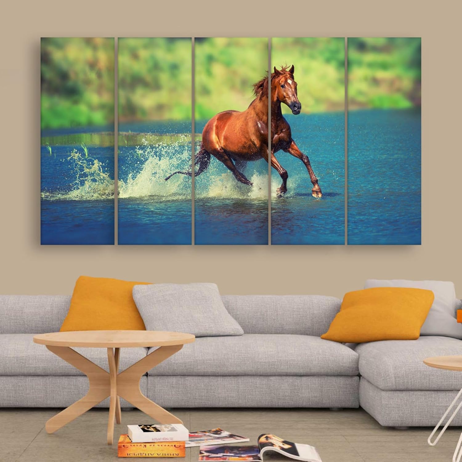 Shop Giddy-Up Gallop: Framed Multi-Frame Horse Vastu Wall Art That'll ...