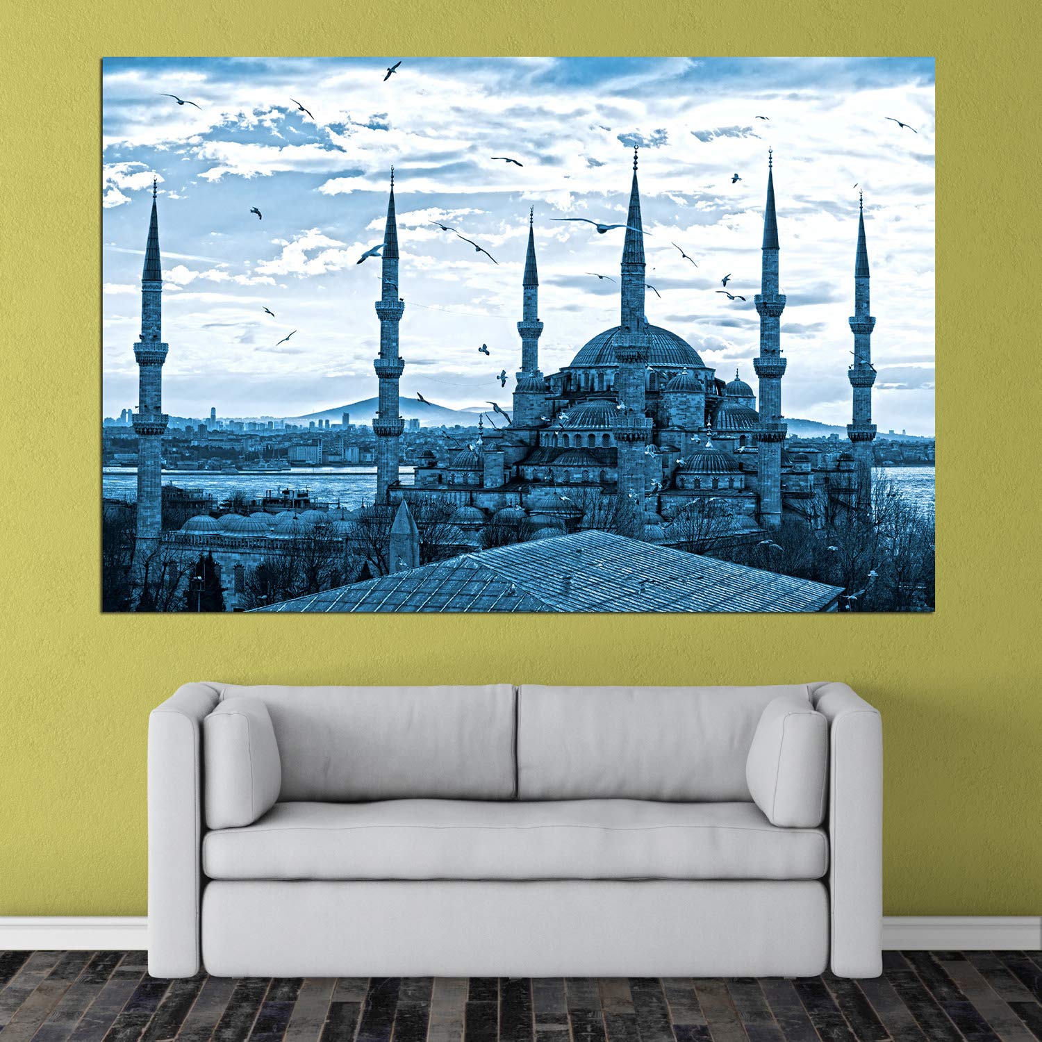 Shop Istanbul Unframed Mosque Magic Wall Art | Moolwan