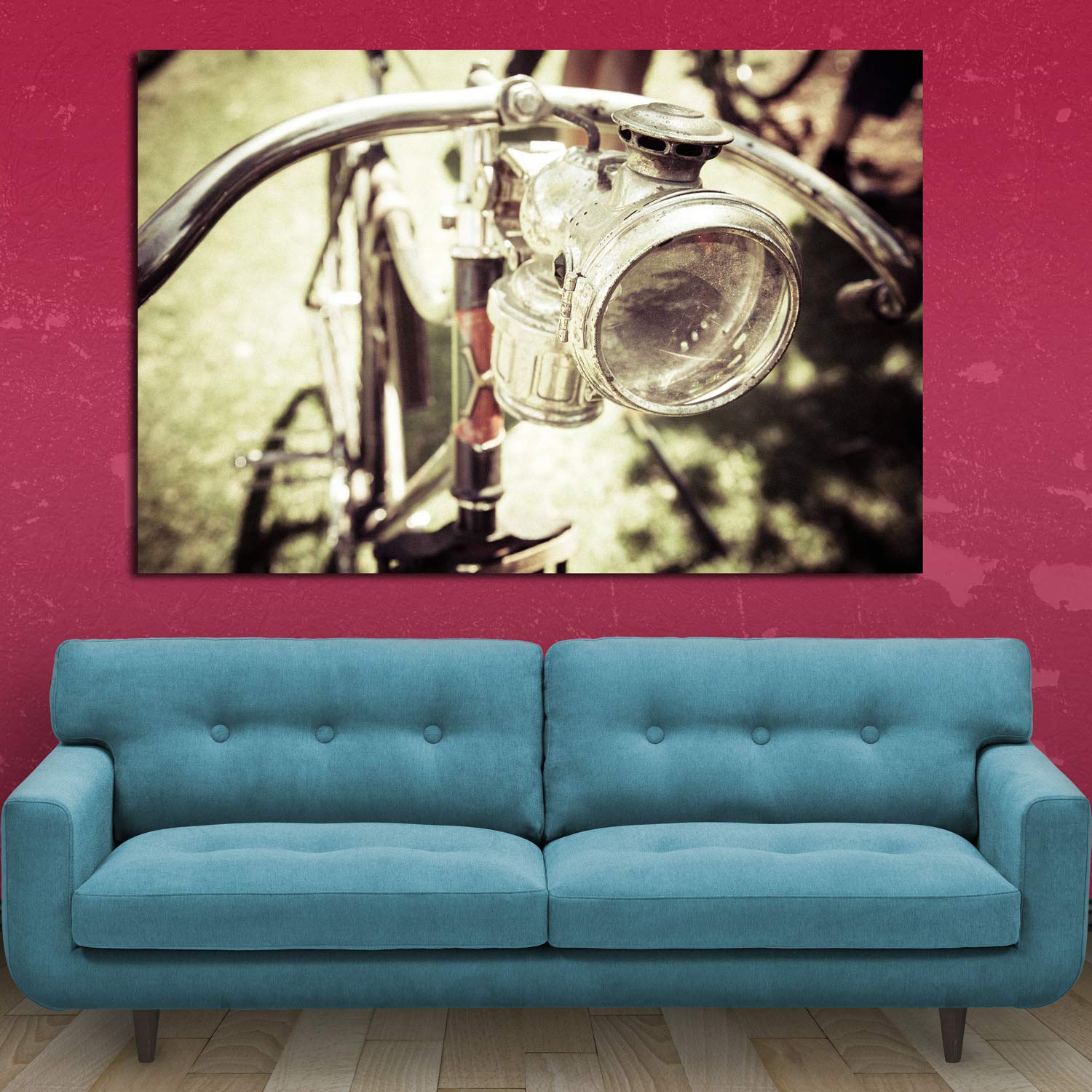 Shop Pedal Power: Unframed Transportation Bicycle Canvas Wall Art | Moolwan