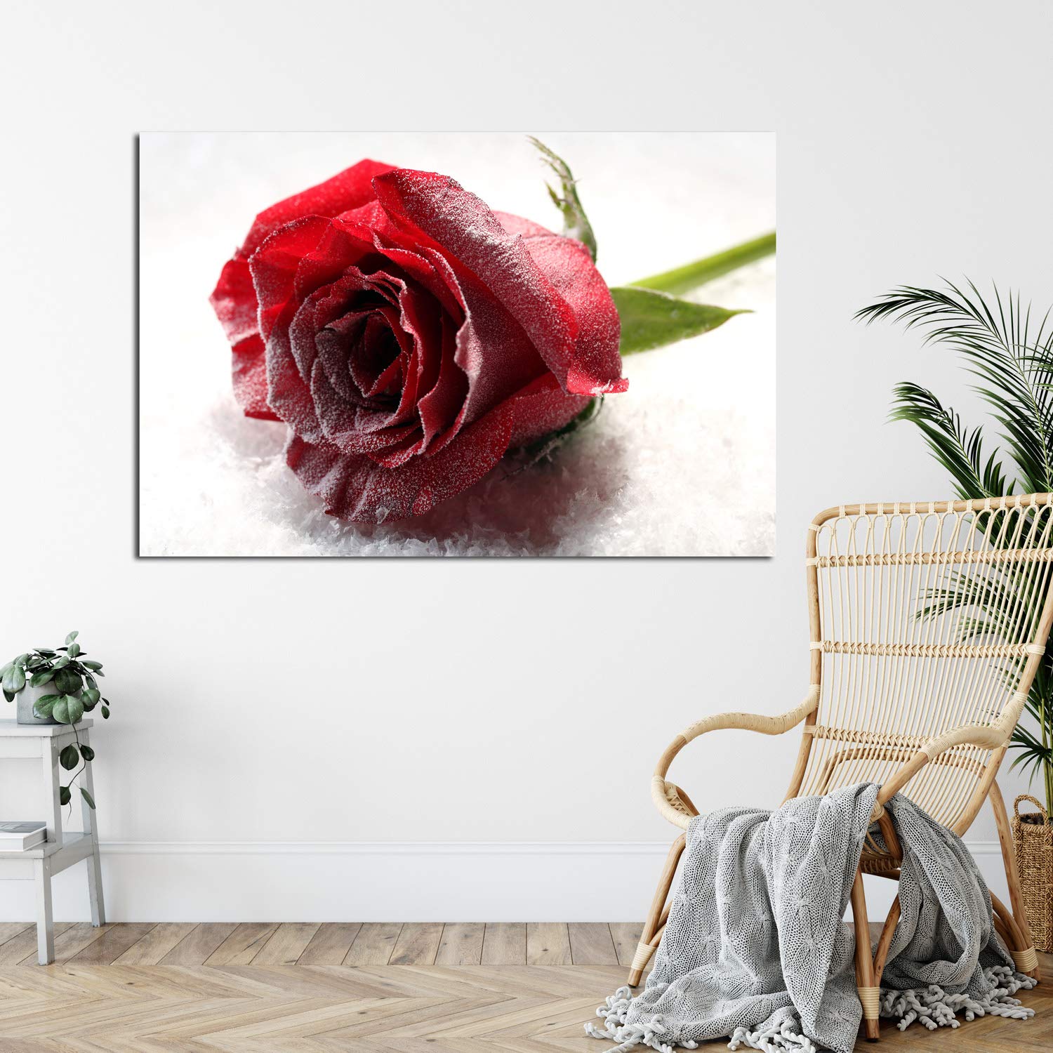 Shop Bloom-tastic Rose Abstract Unframed Wall Art | Moolwan