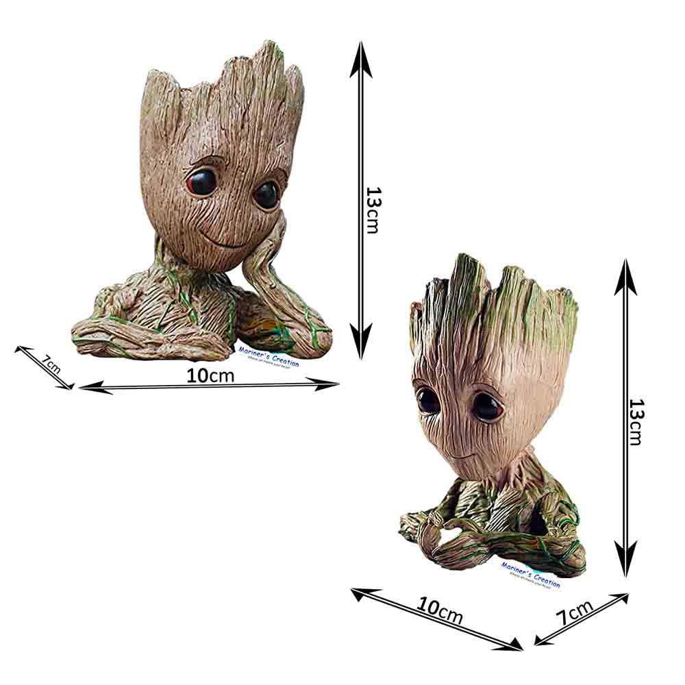 Buy Groot Showpiece Planters for Home Decor | Set of 2 Online| Moolwan