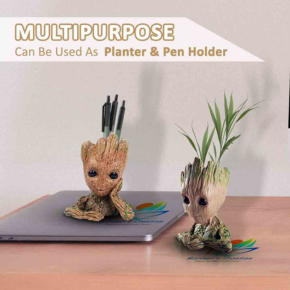 Buy Groot Showpiece Planters for Home Decor | Set of 2 Online| Moolwan
