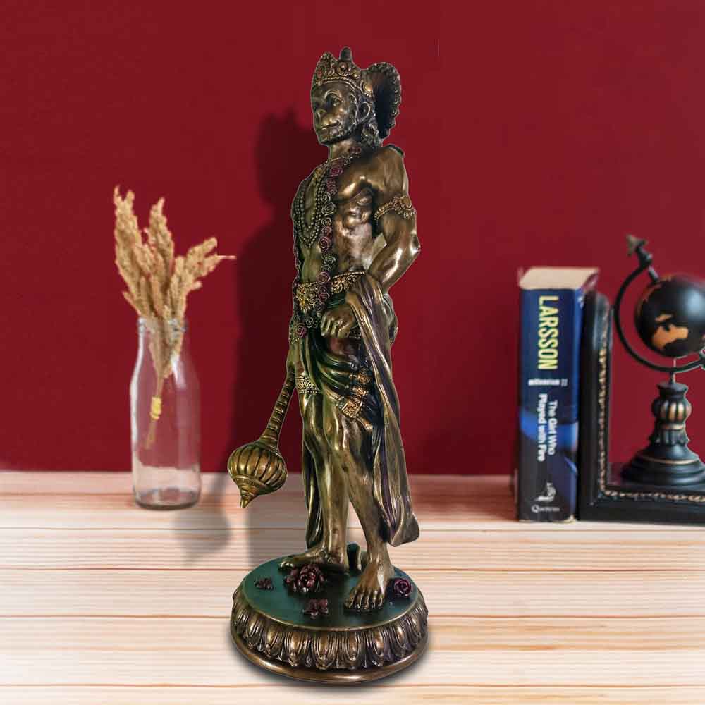Buy Cold Cast Standing Lord Hanuman Statue Online | Call 8884243583 ...