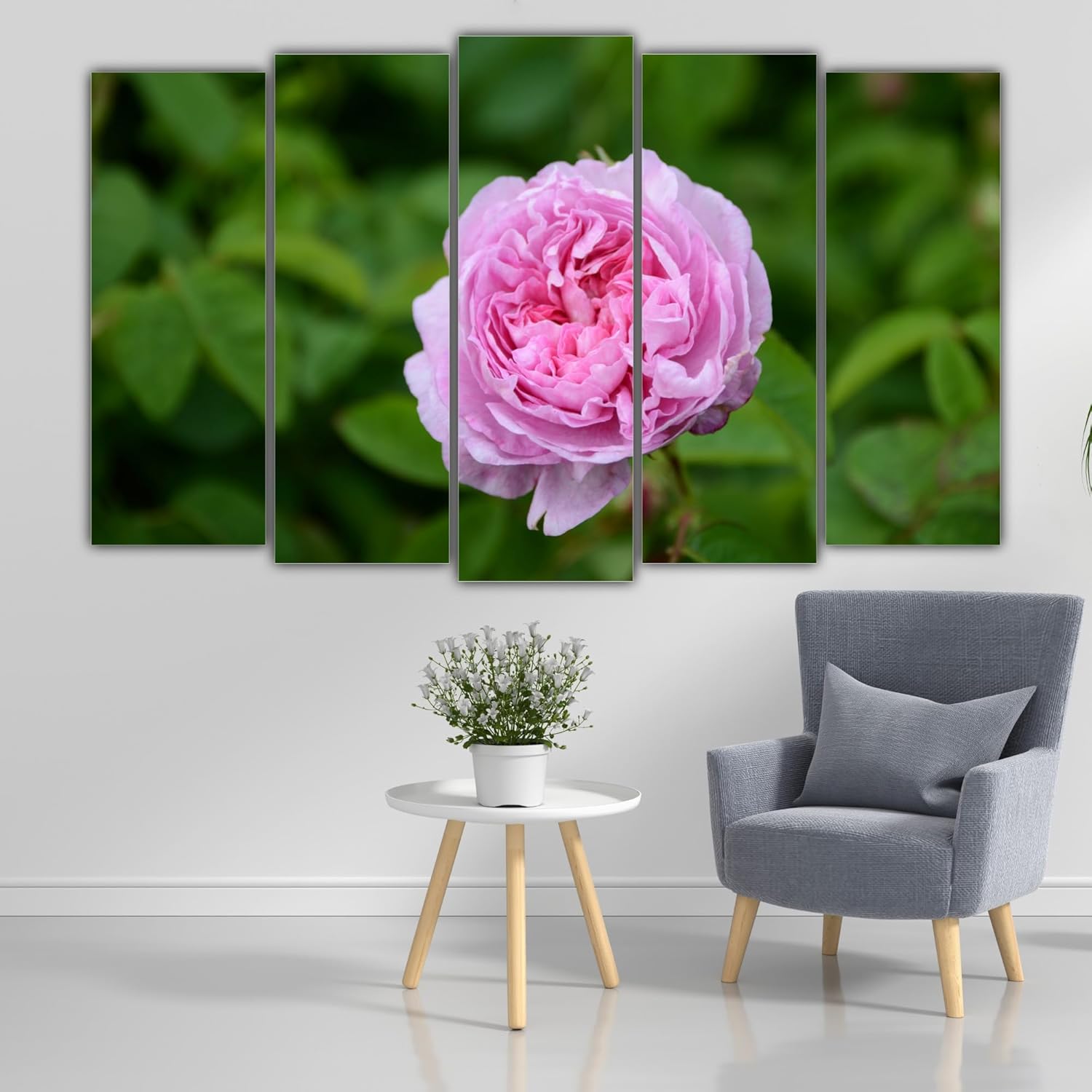 Shop Flower-tastic 5-Panel Photography-Framed Wall Art | Moolwan