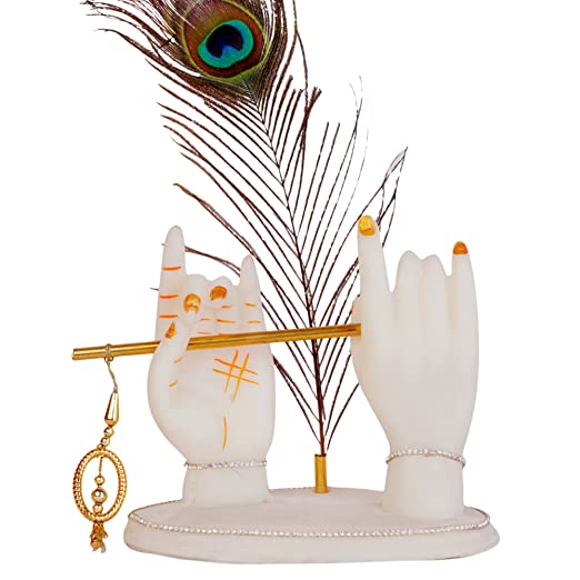 Buy Lord Krishna Hand Playing Murli in Artistic Marble Finish | Elegant ...